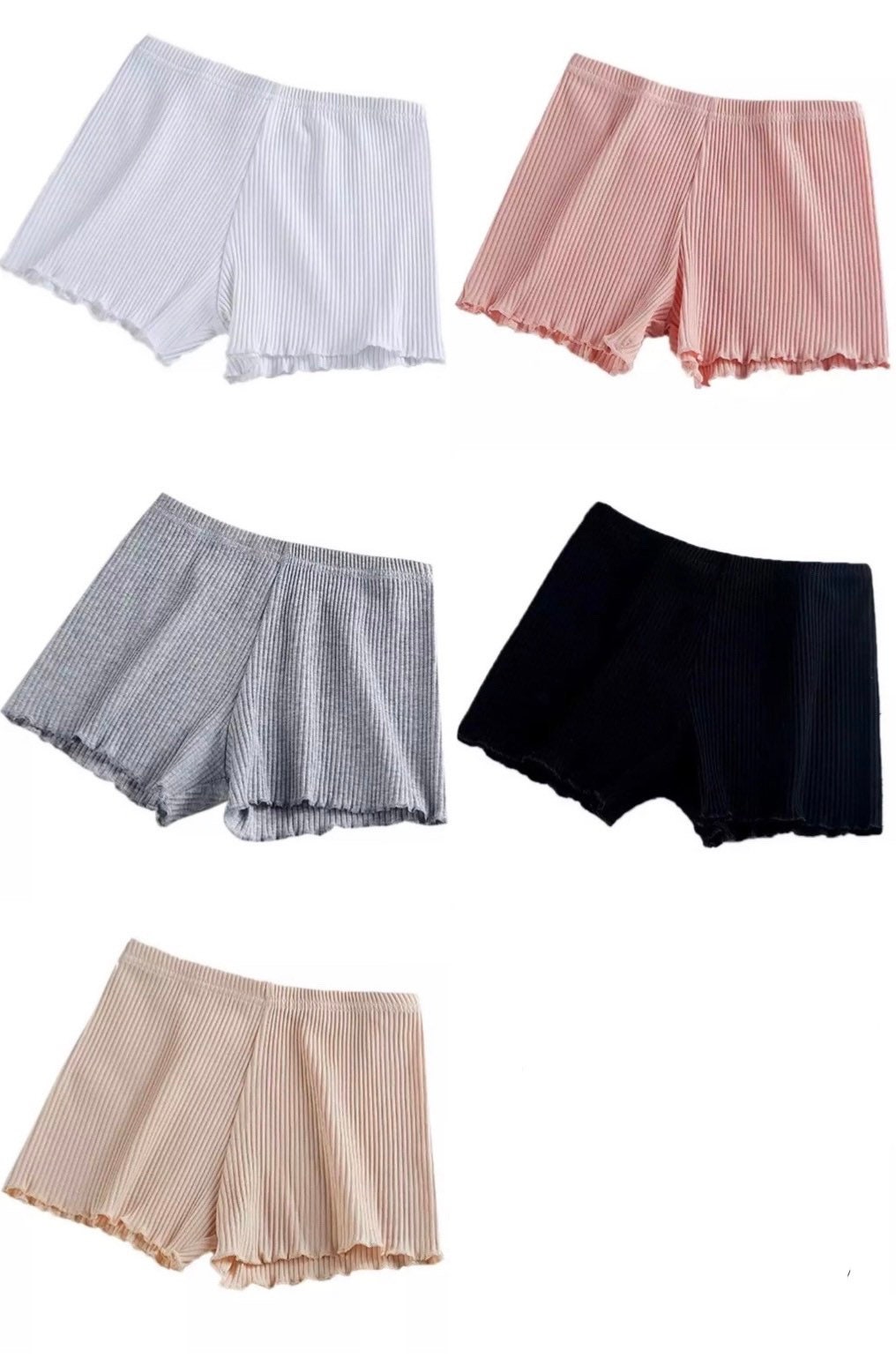 Ribbed Seamless Shorts (5 Colors) - Etsy