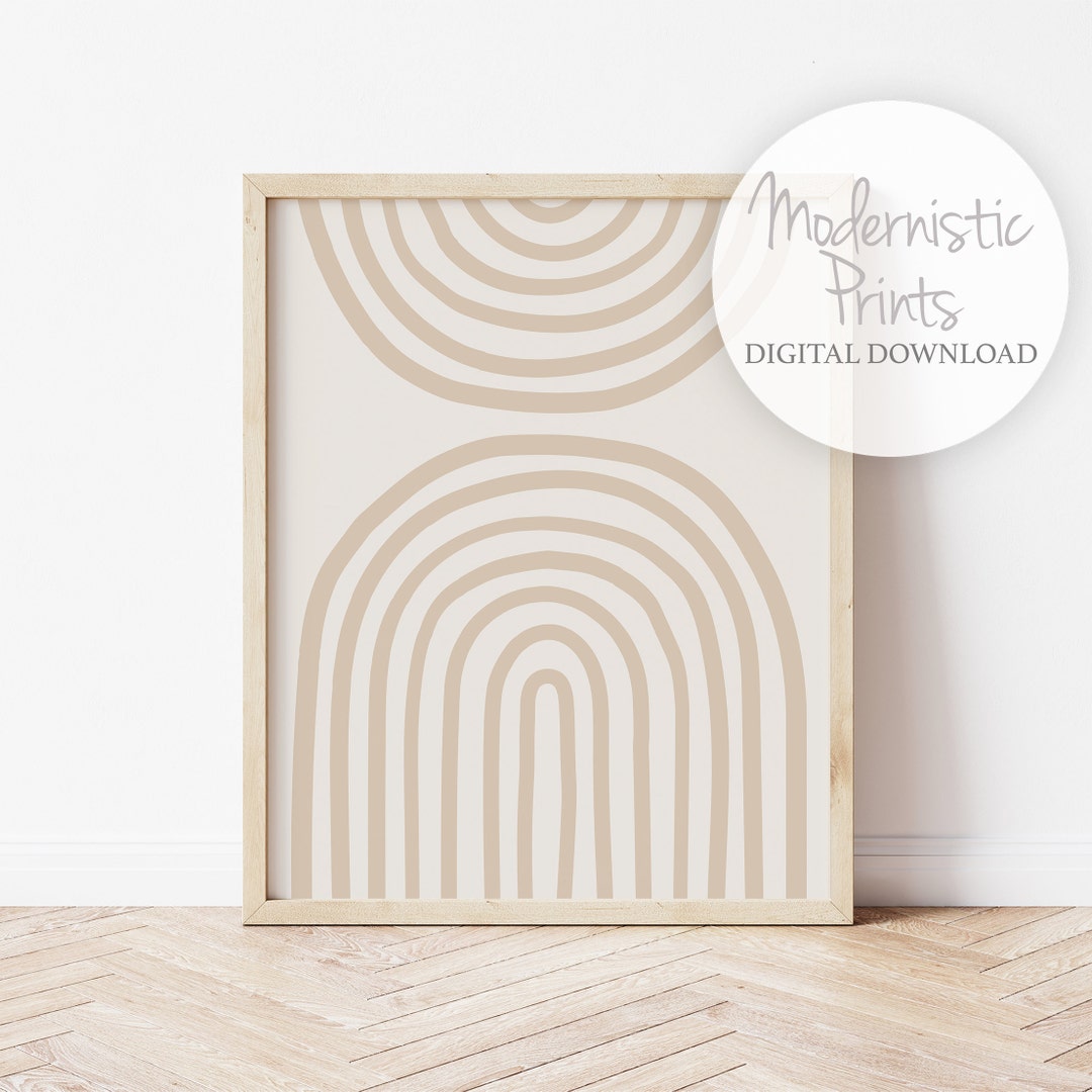 Minimalist Arches Print - PRINTABLE WALL ART - Digital Download, Mid ...