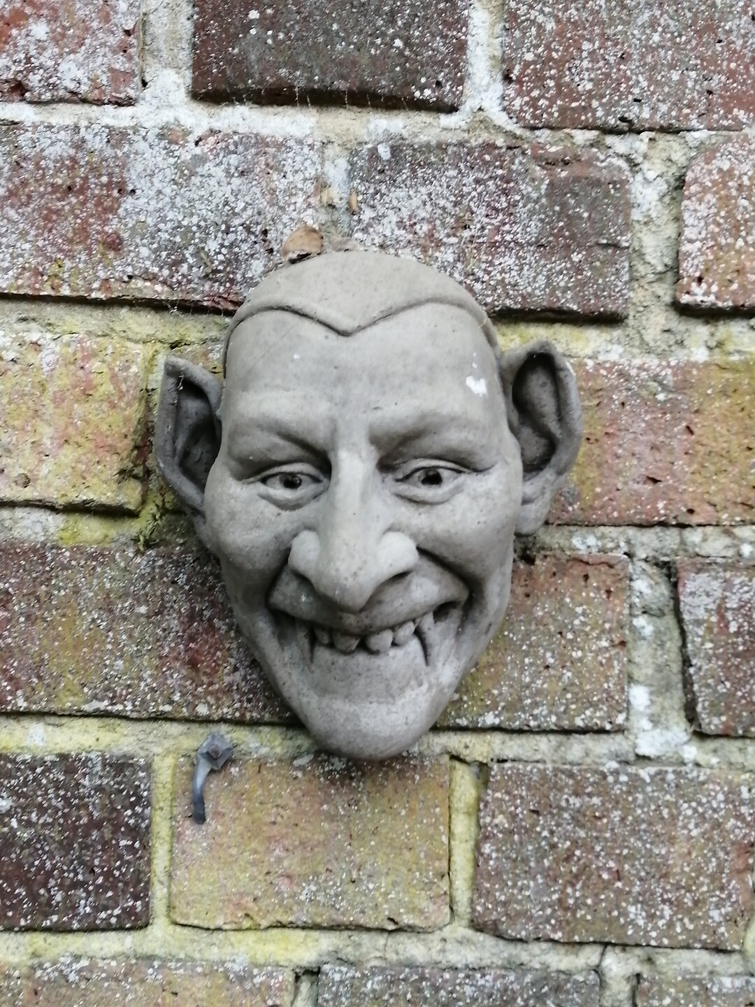 Grotesque Vampire Sculpture, Stone Gargoyle, Gothic Wall Art, Handmade ...