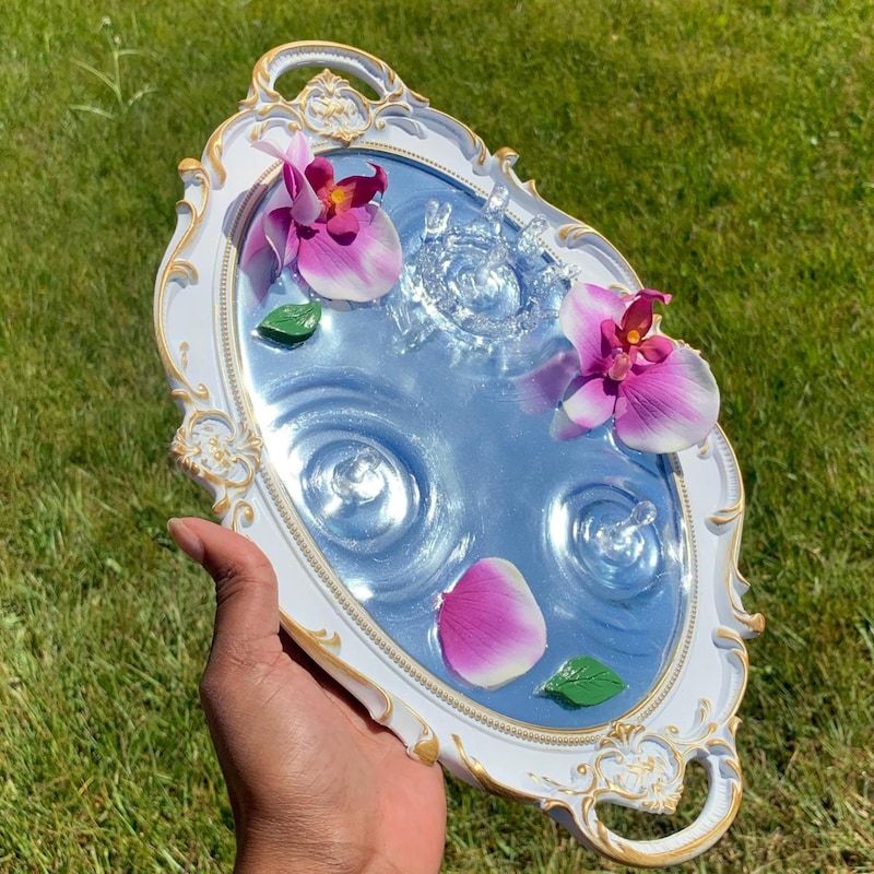Orchid Trinket Tray - Etsy