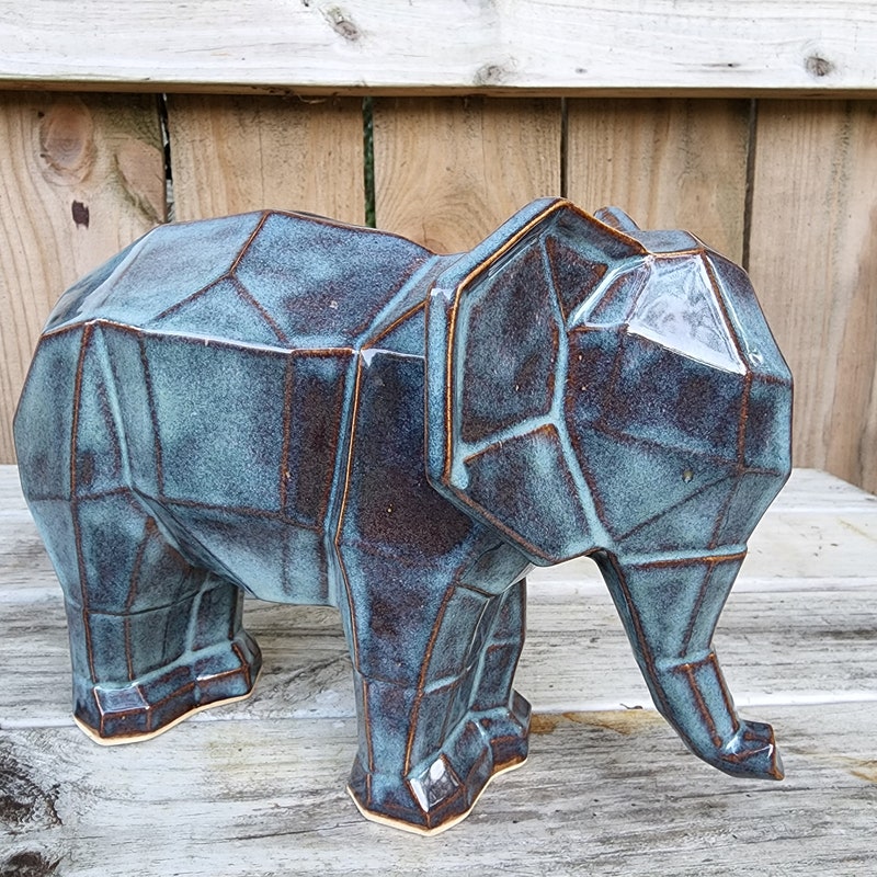 Geometric Elephant - Etsy