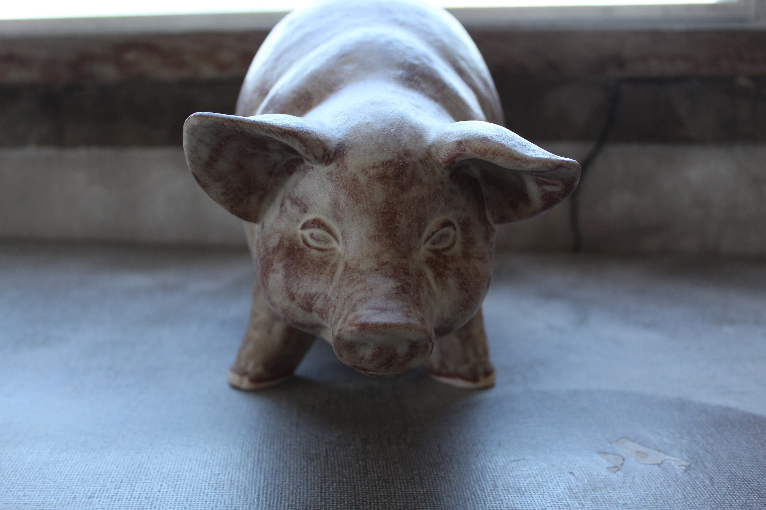 Stoneware Pig - Etsy