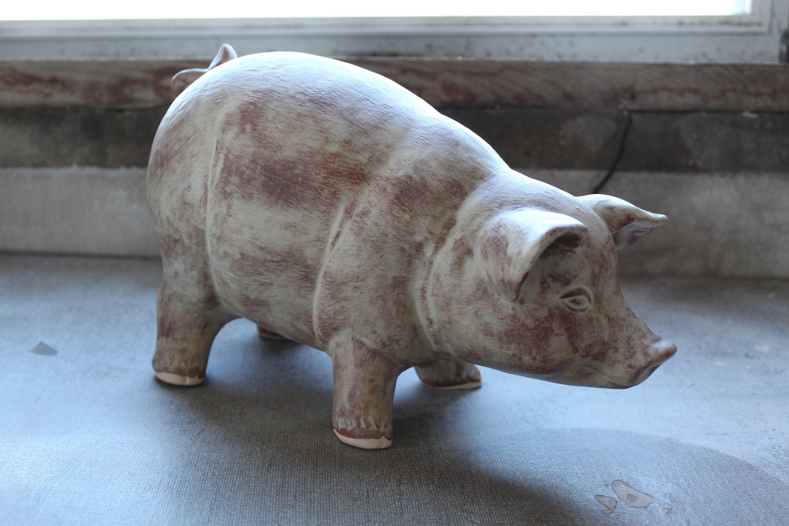 Stoneware Pig - Etsy