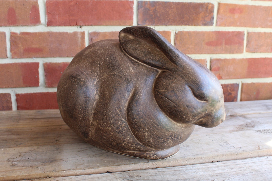 Large Stoneware Rabbit - Etsy
