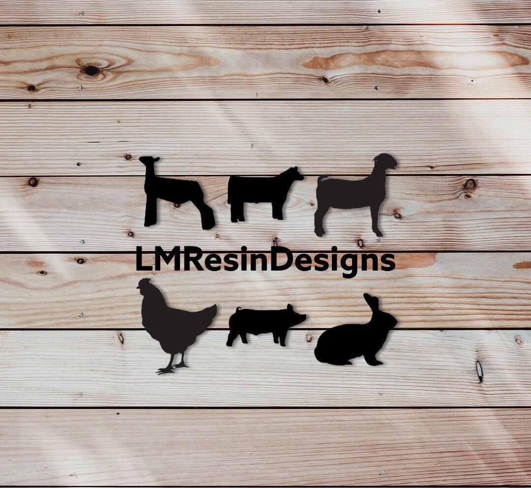 6 Livestock Animal Decal - Etsy