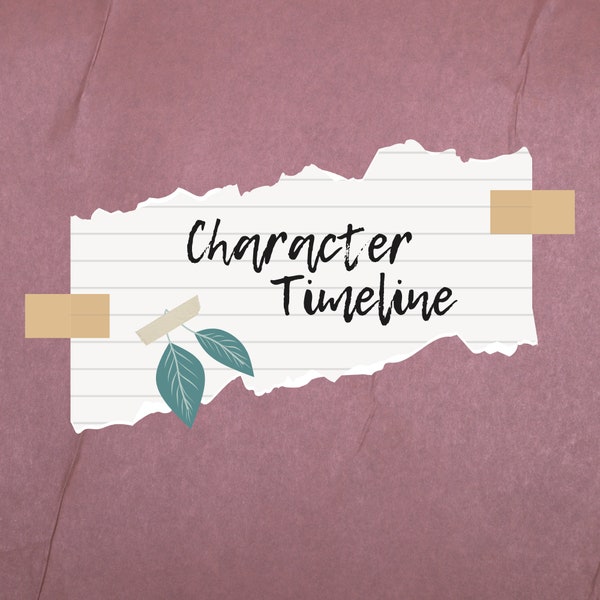 Character Timeline - Etsy