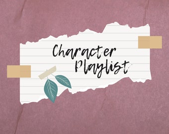 Character Playlist - Etsy
