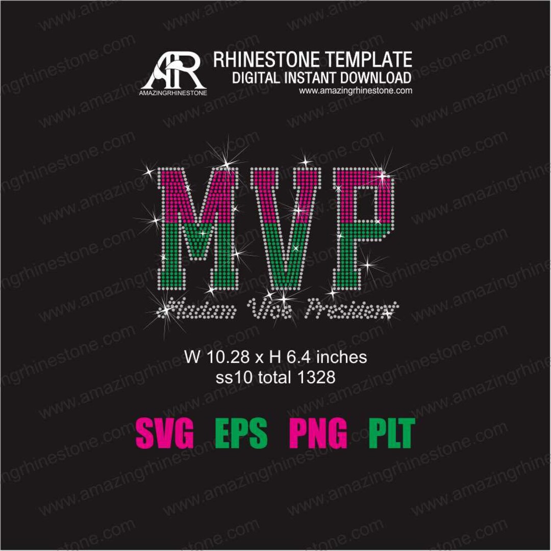 MVP Madam Vice President Rhinestone Template Svg Eps Png Plt ...