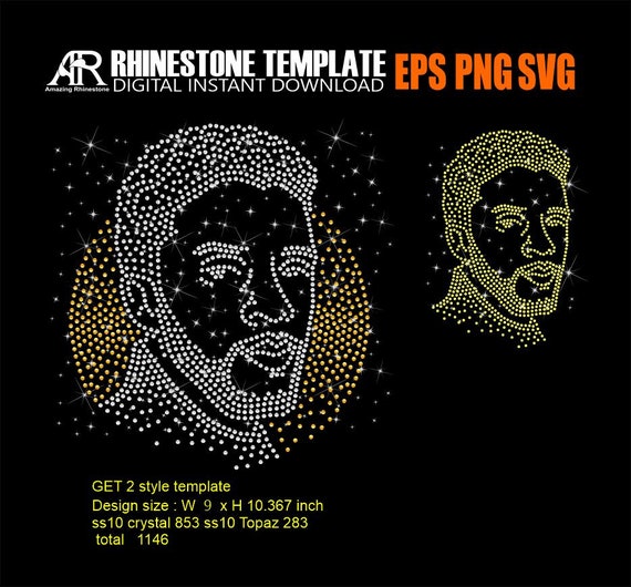 Rhinestone Digital Instant Download File Svg Eps Png Cut | Etsy