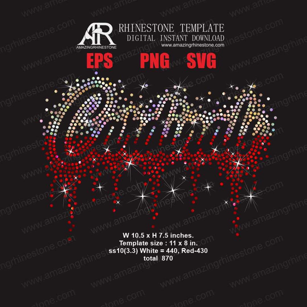 Cardinals Rhinestone Template Digital Instant Download, Cut File Svg ...