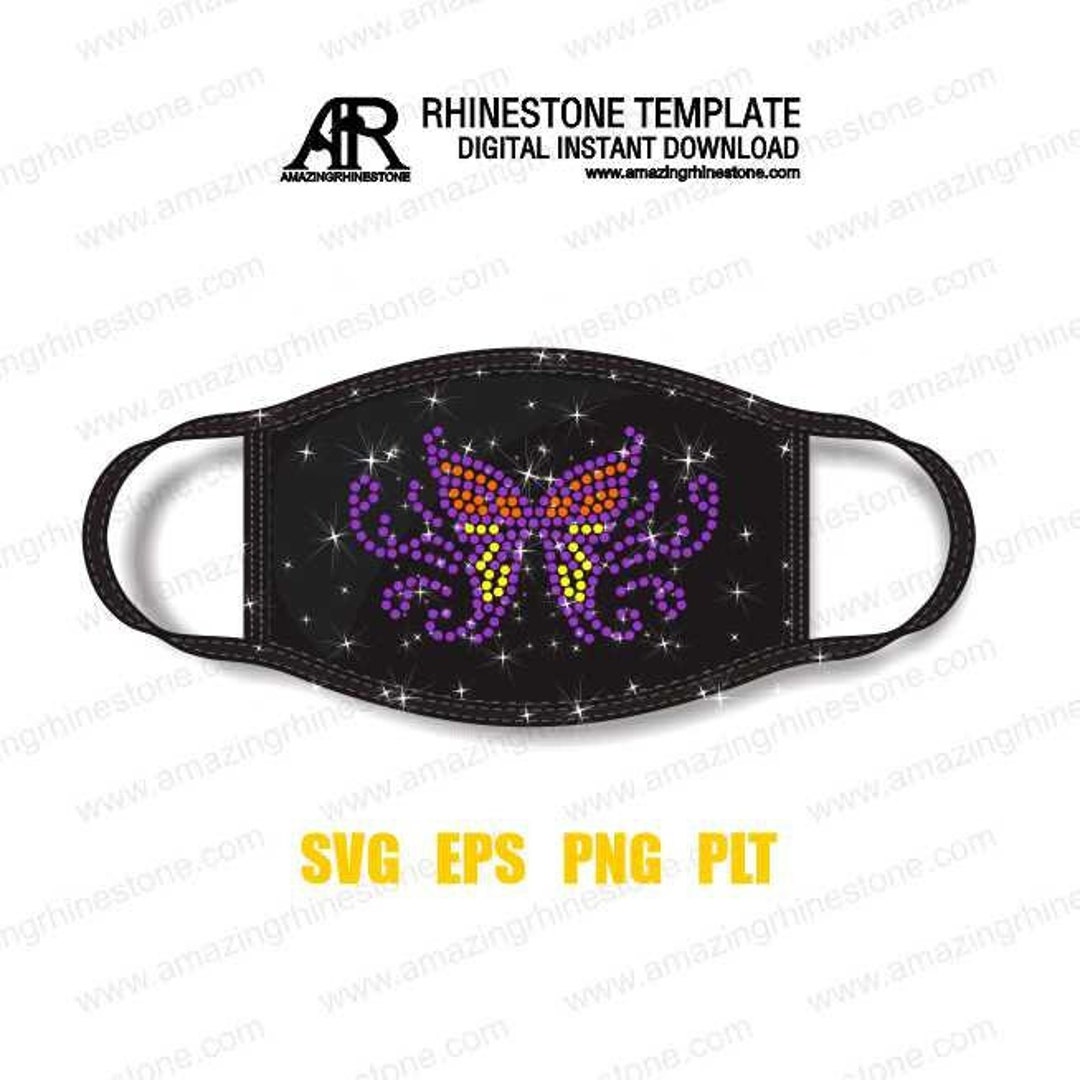 Instant Download File, Rhinestone Template Svg, Bling Butterfly With ...