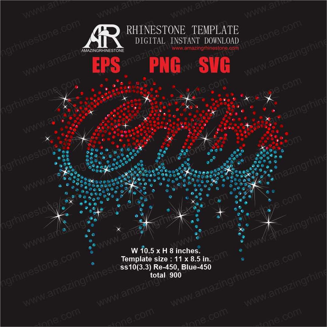 Cubs Rhinestone Template Digital Instant Download, Cut File Svg, Eps ...