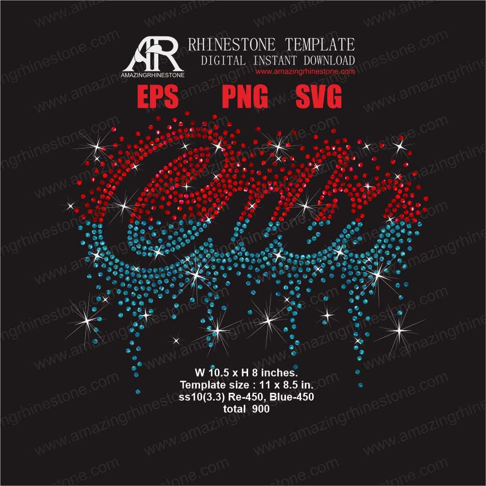 Cubs Rhinestone Template Digital Instant Download, Cut File Svg, Eps ...