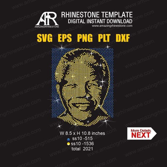 Rhinestone Digital Instant Download File Svg Eps Png Cut - Etsy