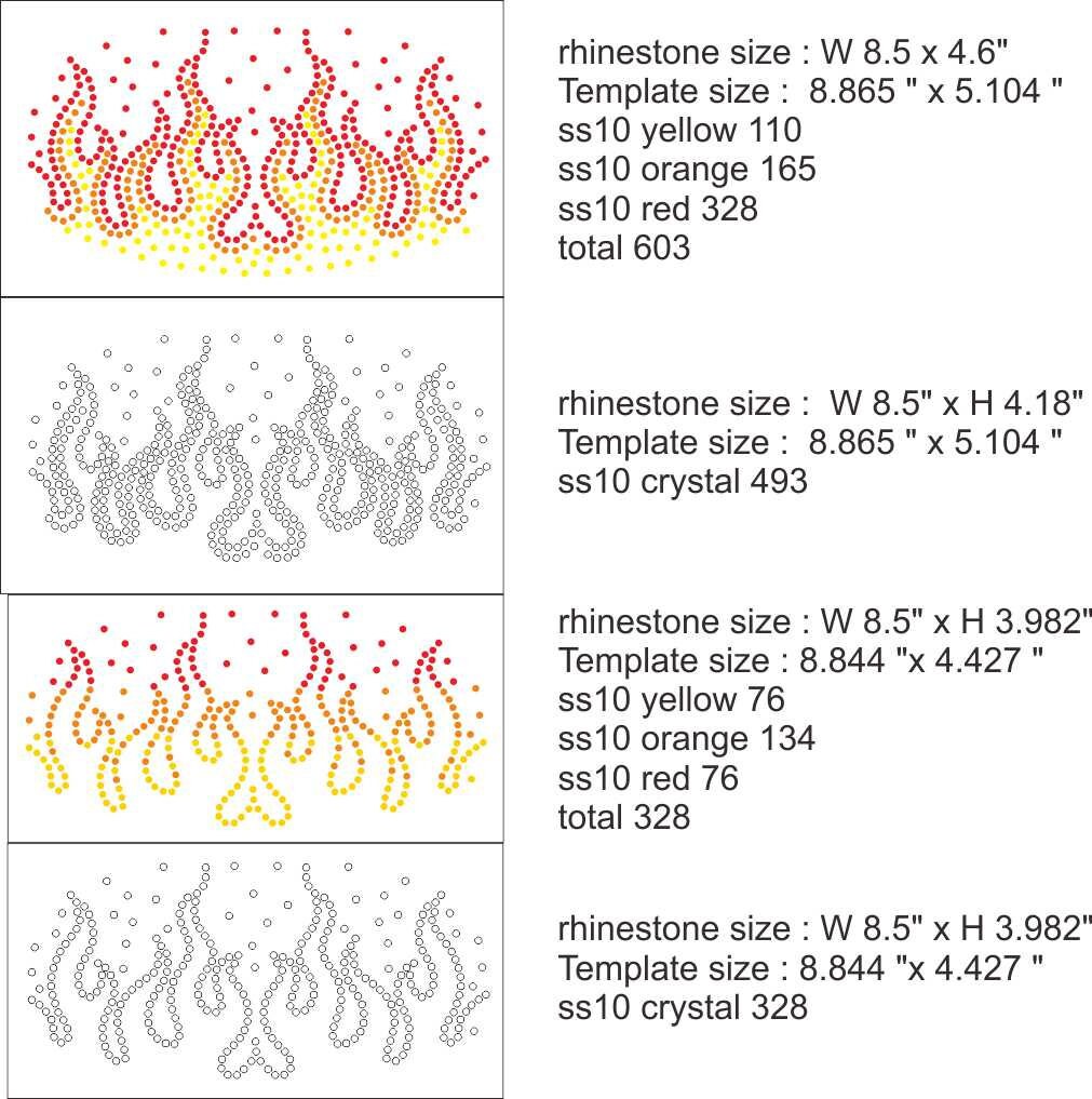 Fire, Blaze Rhinestone Template, Face Mask, Digital Instant Download ...