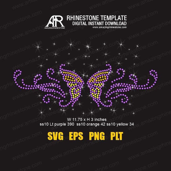 Instant Download File Rhinestone Template Svg Bling | Etsy