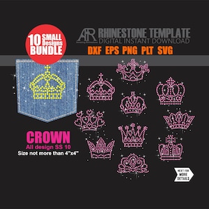 Rhinestone Crown - Etsy