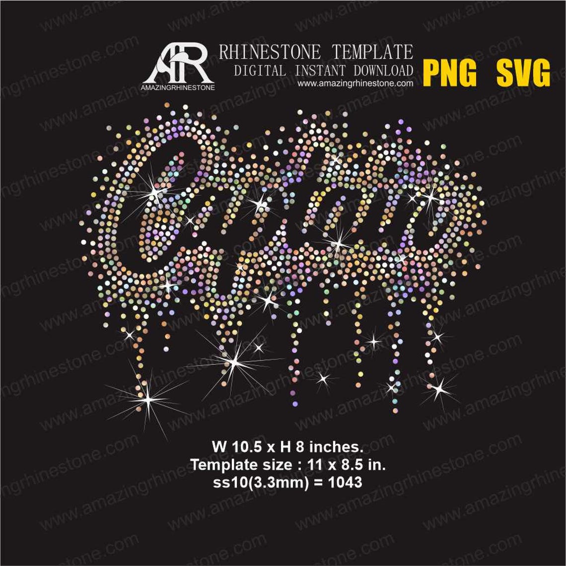 Captain Rhinestone Template Digital Instant Download, Cut File Svg. - Etsy