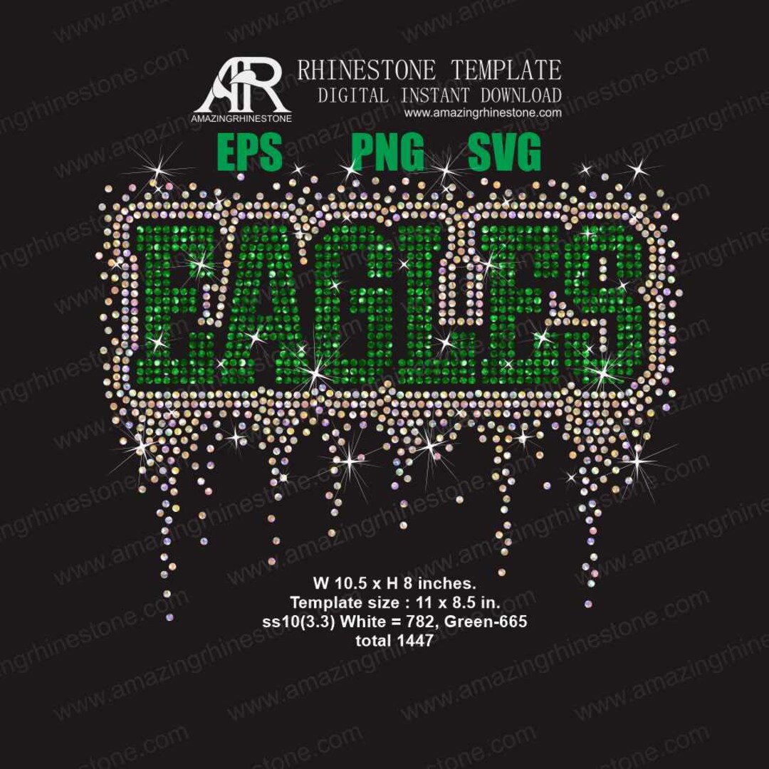 EAGLES Rhinestone Template Digital Instant Download, Cut File Svg, Eps ...