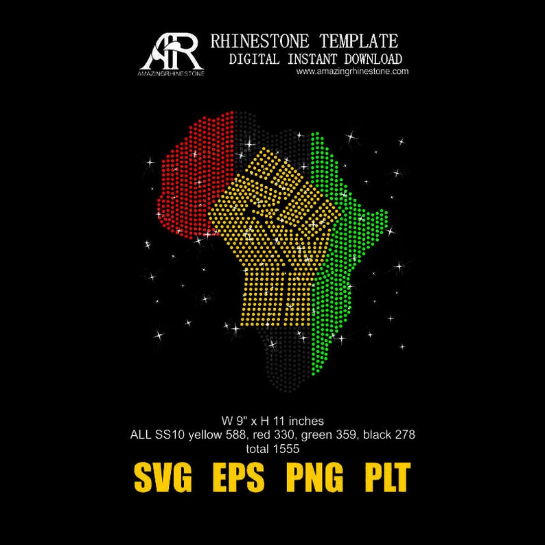 Instant Download Rhinestone Template Svg Eps Png Dxf - Etsy