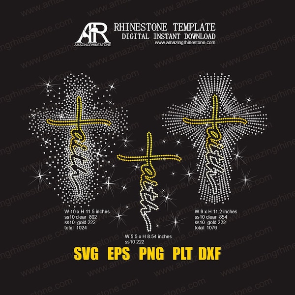 Christian Rhinestone - Etsy