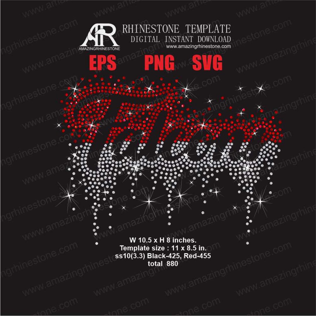Falcons Rhinestone Template Digital Instant Download, Cut File Svg, Eps ...