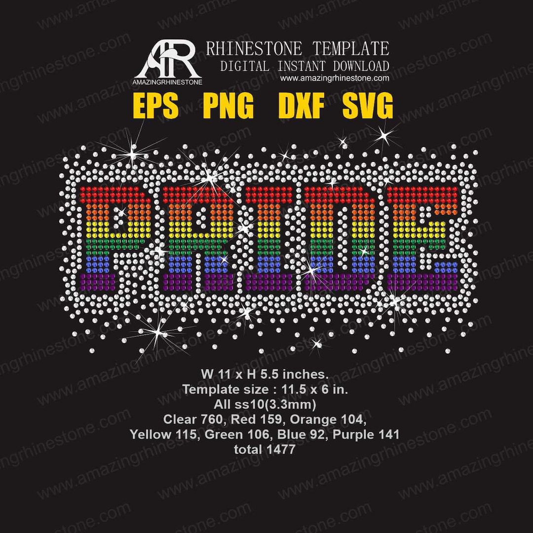 Pride Rhinestone Template Film, Cricut, Svg, Png, Eps - Etsy