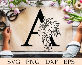 Floral Shabby Chic Alphabet Floral Font Digital Alphabet - Etsy