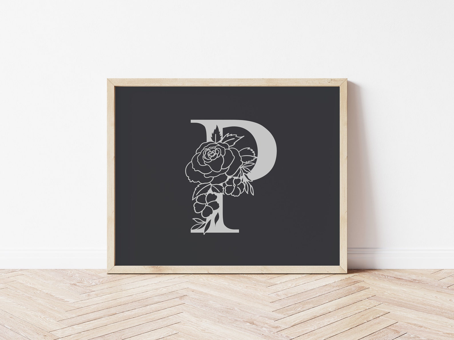 Botanical Font Svg Floral Letter P Svg Floral Alphabet P - Etsy Canada