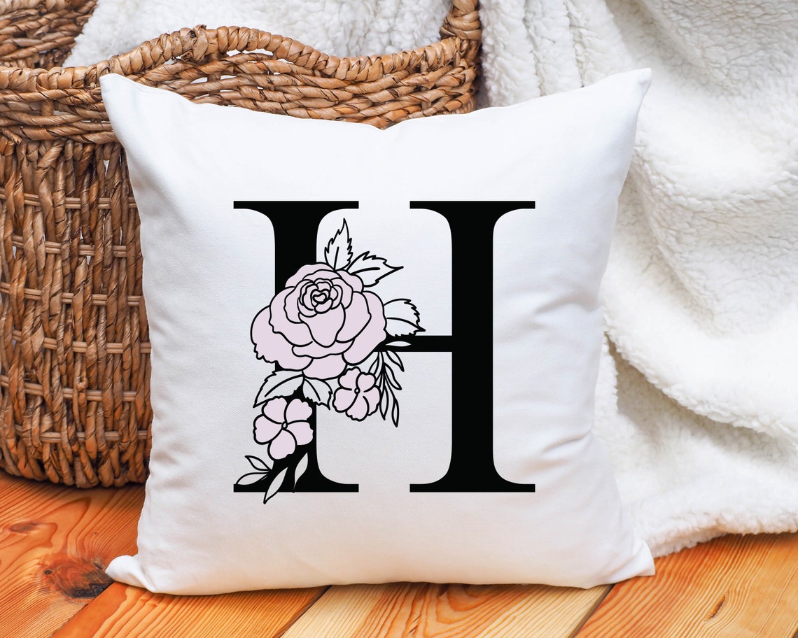 Floral Font Svg, Floral Letter H Svg, Floral Alphabet H Svg, Initial H ...