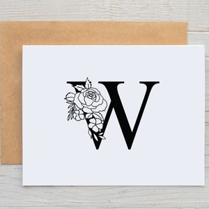 Botanical Font Svg, Floral Letter W Svg, Floral Alphabet W Svg, Initial ...
