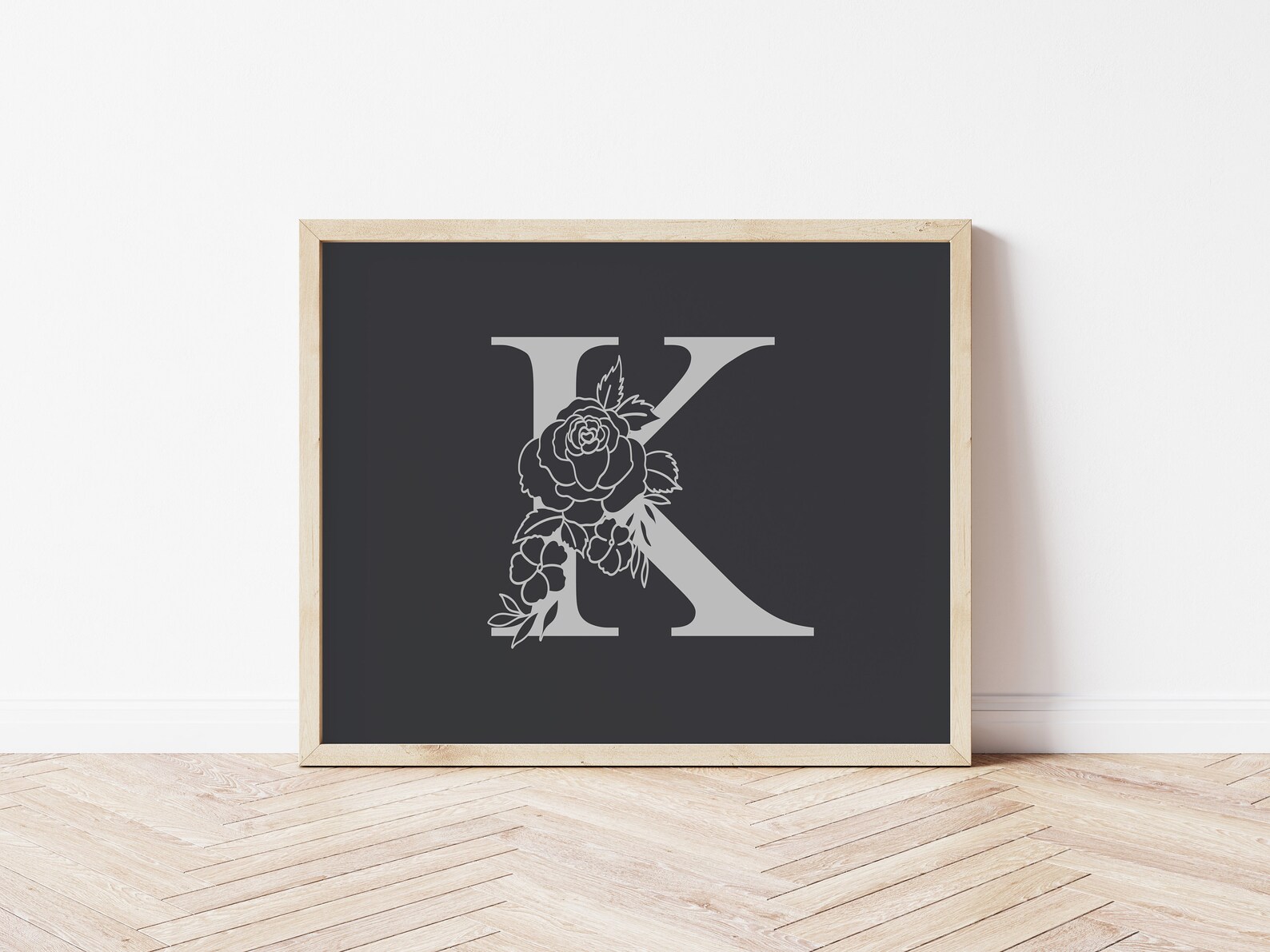 Floral Alphabet Svg, Floral Letter K Svg, Floral Alphabet K Svg ...