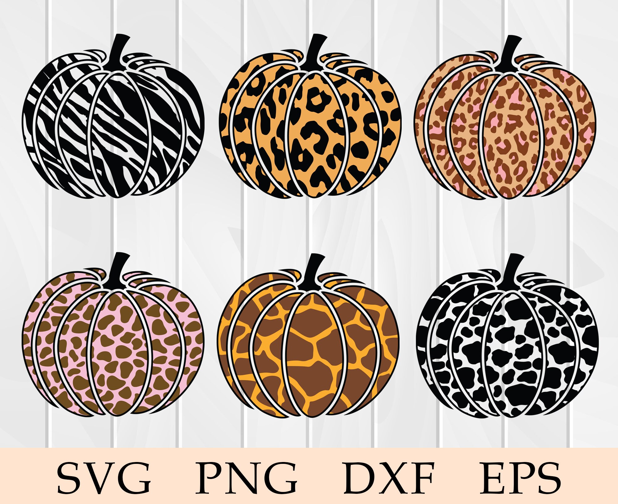 Giraffe Stencil Pumpkin