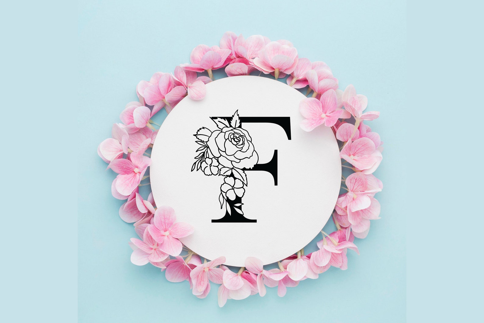 Floral Alphabet Svg Floral Letter F Svg Floral Alphabet F - Etsy