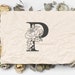 Botanical Font Svg, Floral Letter P Svg, Floral Alphabet P Svg, Initial ...