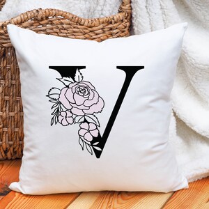 Flower Alphabet Svg, Floral Letter V Svg, Floral Alphabet V Svg ...