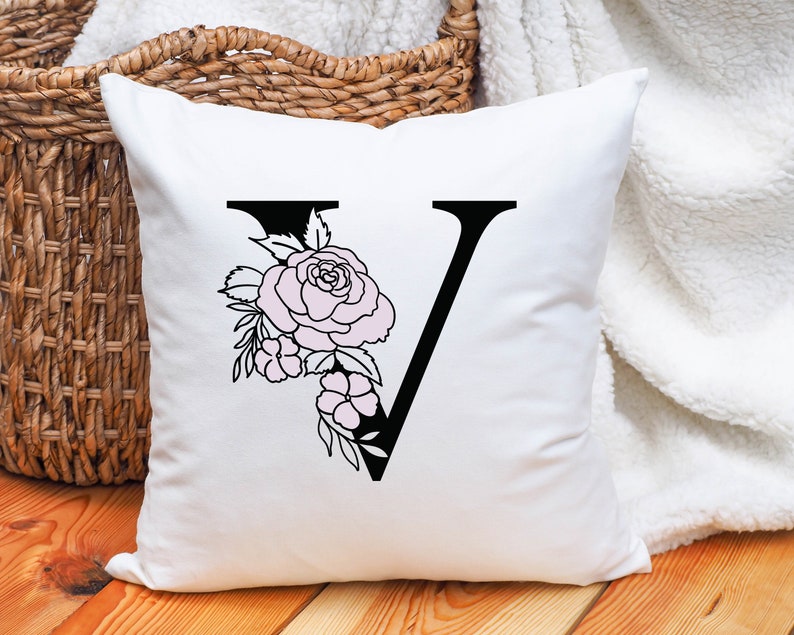 Flower Alphabet Svg Floral Letter V Svg Floral Alphabet V - Etsy