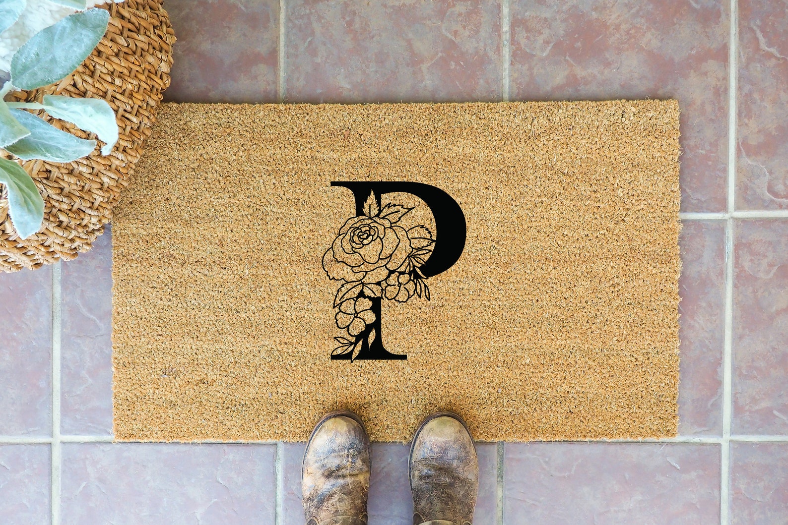 Botanical Font Svg Floral Letter P Svg Floral Alphabet P - Etsy Canada