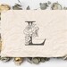 Botanical Font Svg, Floral Letter L Svg, Floral Alphabet L Svg, Initial ...