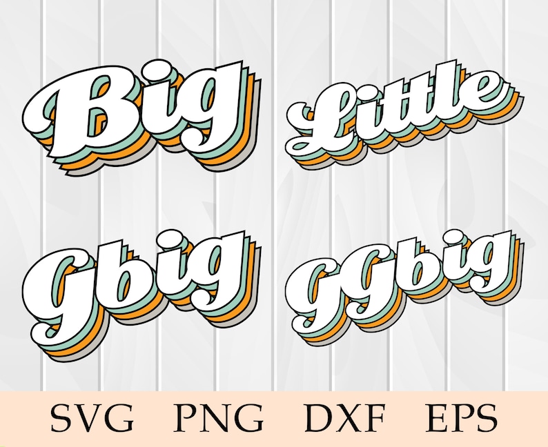 Big Little Sorority Svg, Big Little Gbig Ggbig Svg, Big Little Reveal ...
