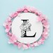 Botanical Font Svg, Floral Letter L Svg, Floral Alphabet L Svg, Initial ...