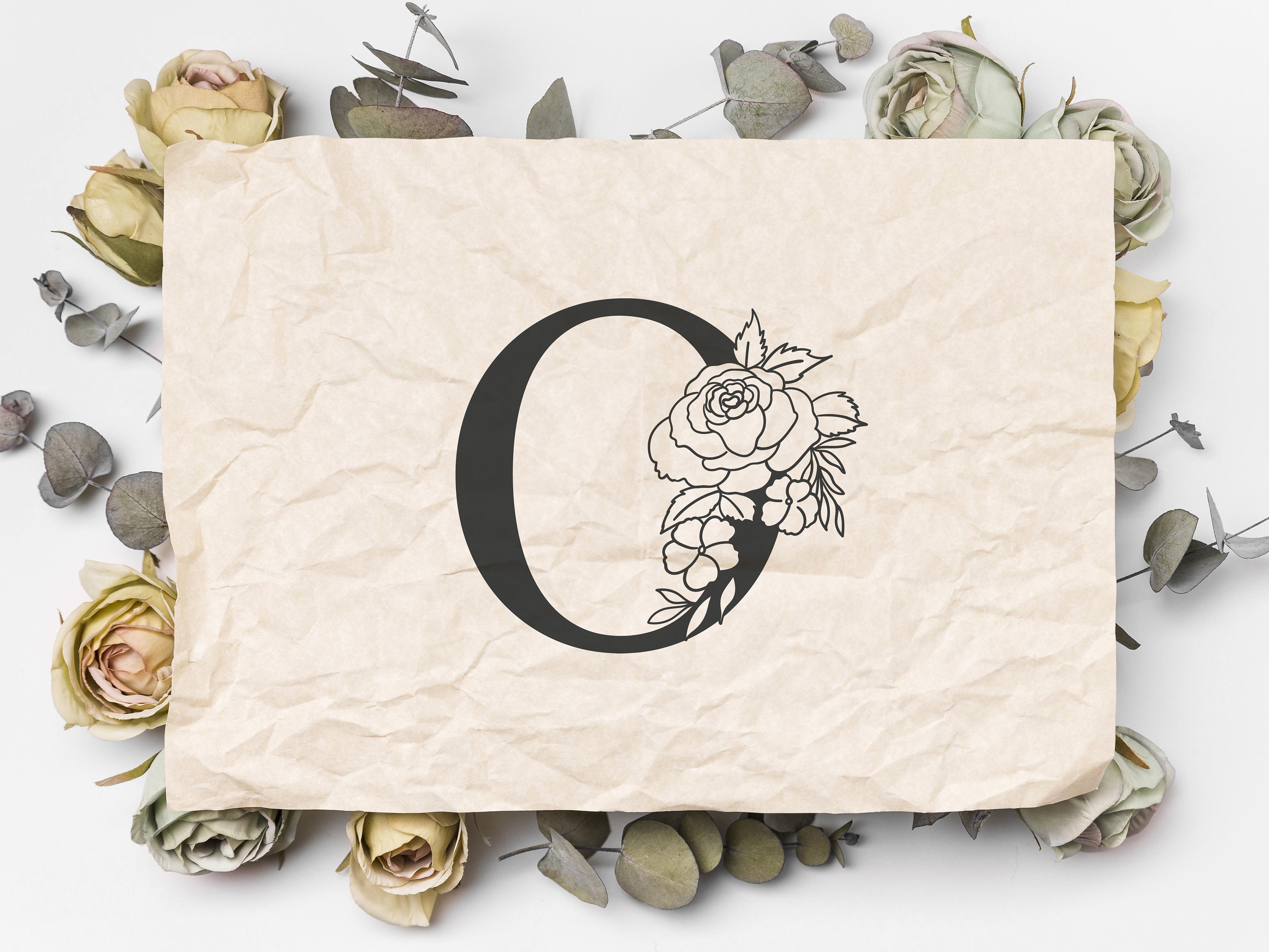 Flower Alphabet Svg Floral Letter O Svg Floral Alphabet O - Etsy Canada