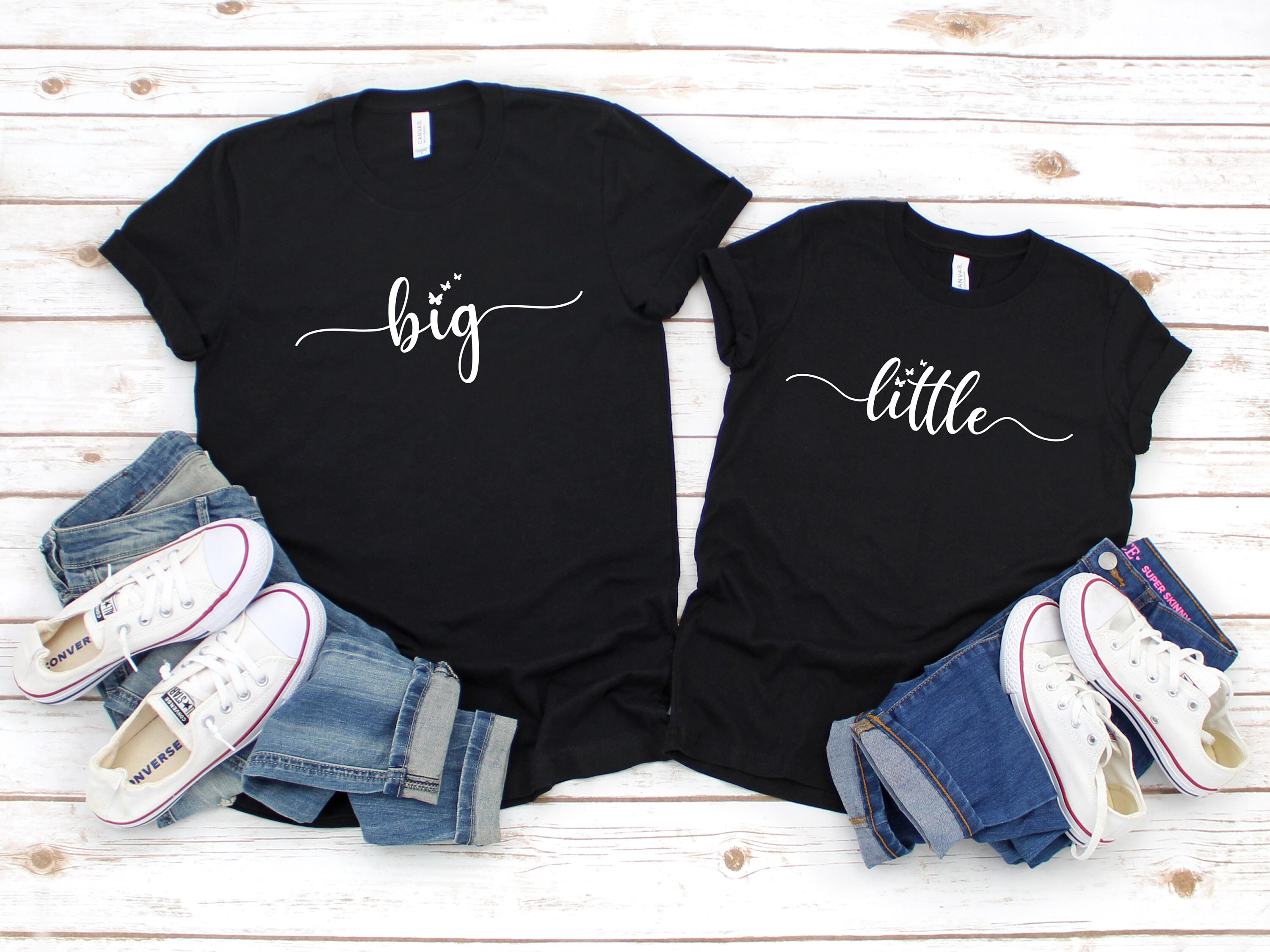 Big Little Svg Butterfly Gift Big Little Shirtssvg Big - Etsy