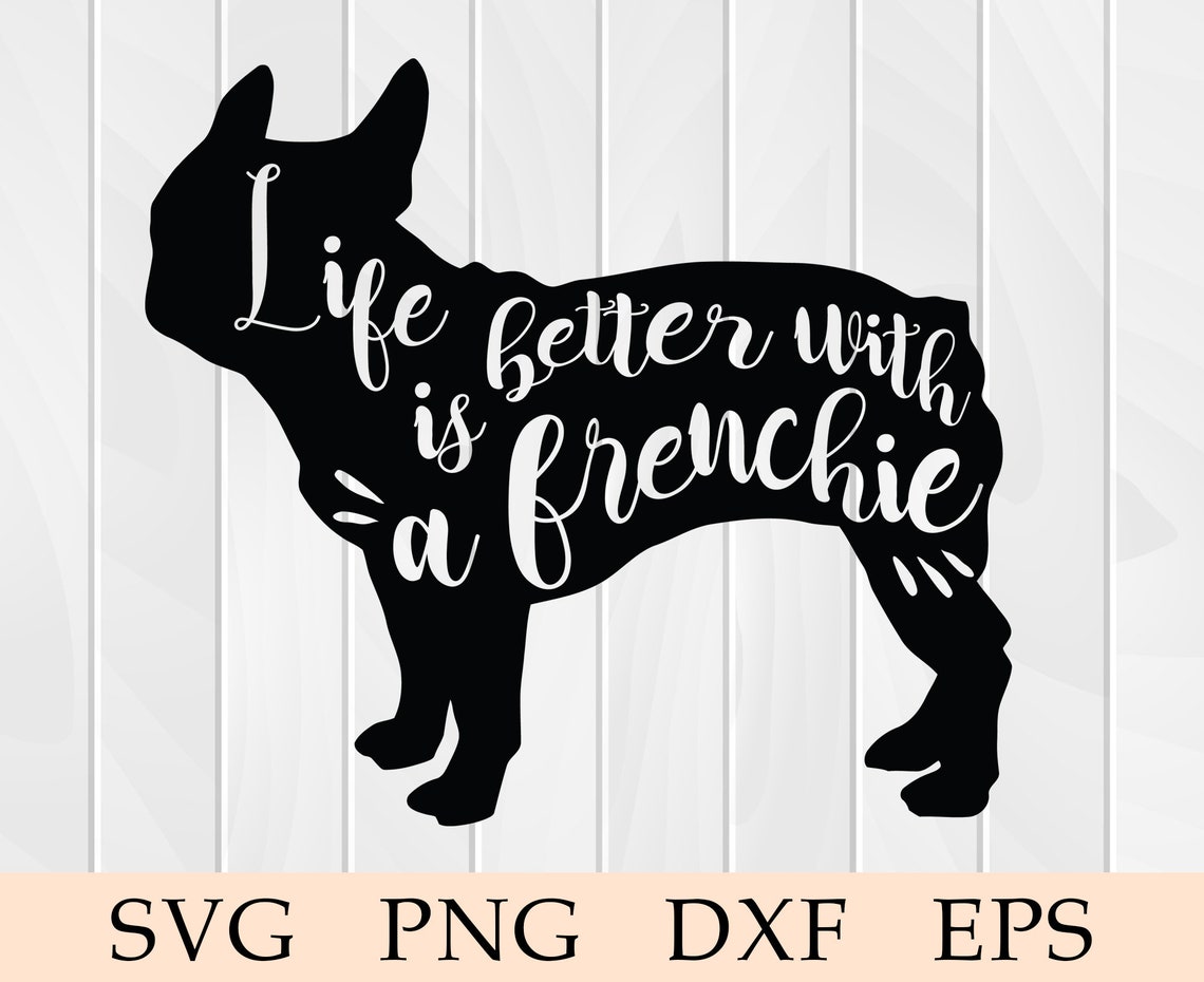 Cute Frenchie svg French Bulldog svg Silhouette svg Cricut | Etsy