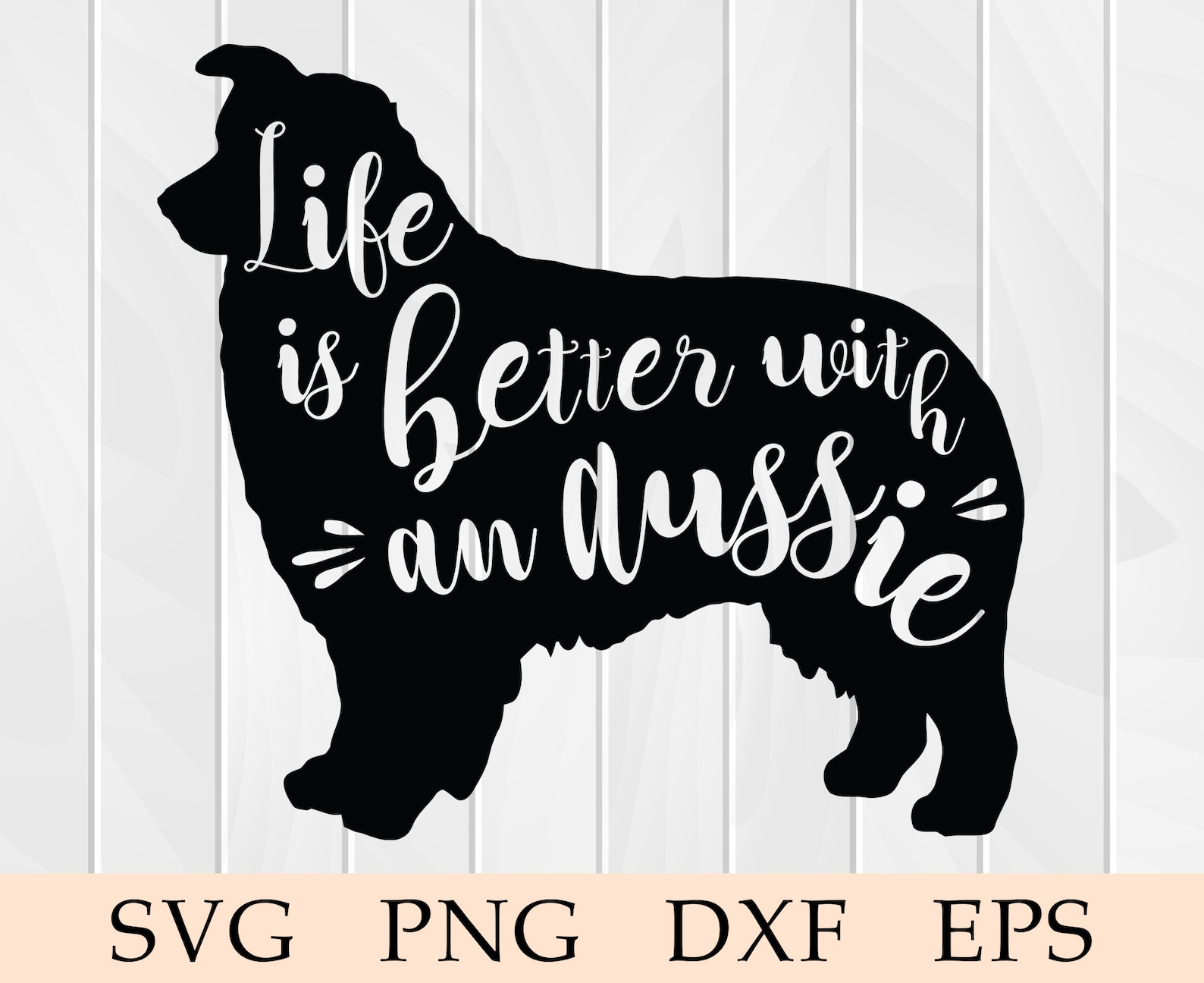 Cute Aussie Svg Australian Shepherd Svg Aussie Silhouette | Etsy