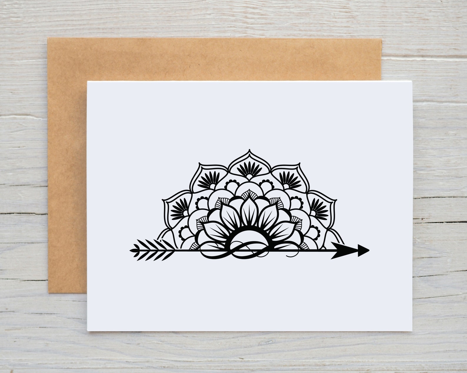 Half Mandala Design Mandala Arrow Mandala Svg Boho Svg - Etsy