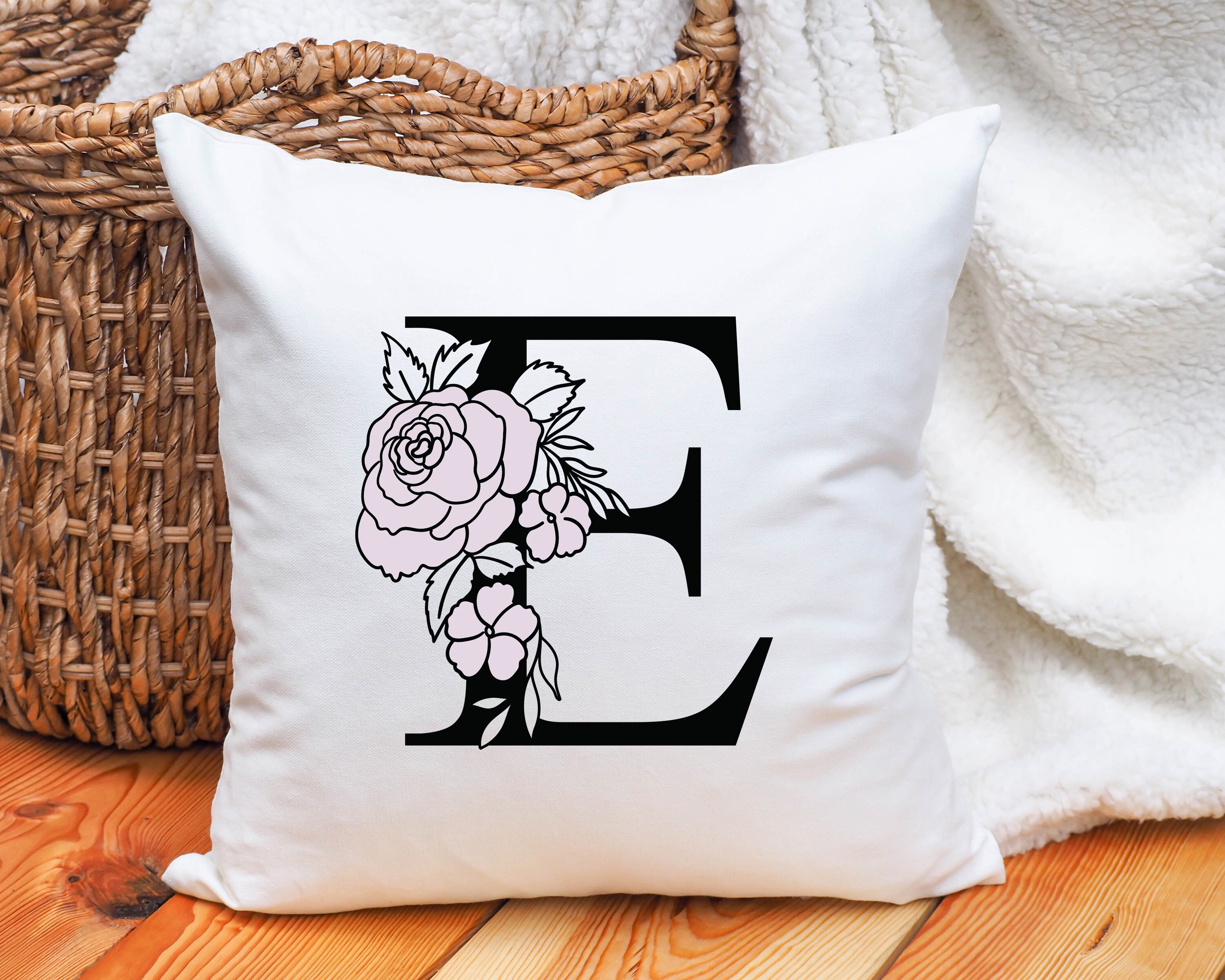 Flower Alphabet Svg Floral Letter E Svg Floral Alphabet E | Etsy Australia