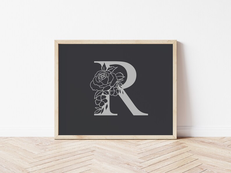 Floral Alphabet Svg, Floral Letter R Svg, Floral Alphabet R Svg ...