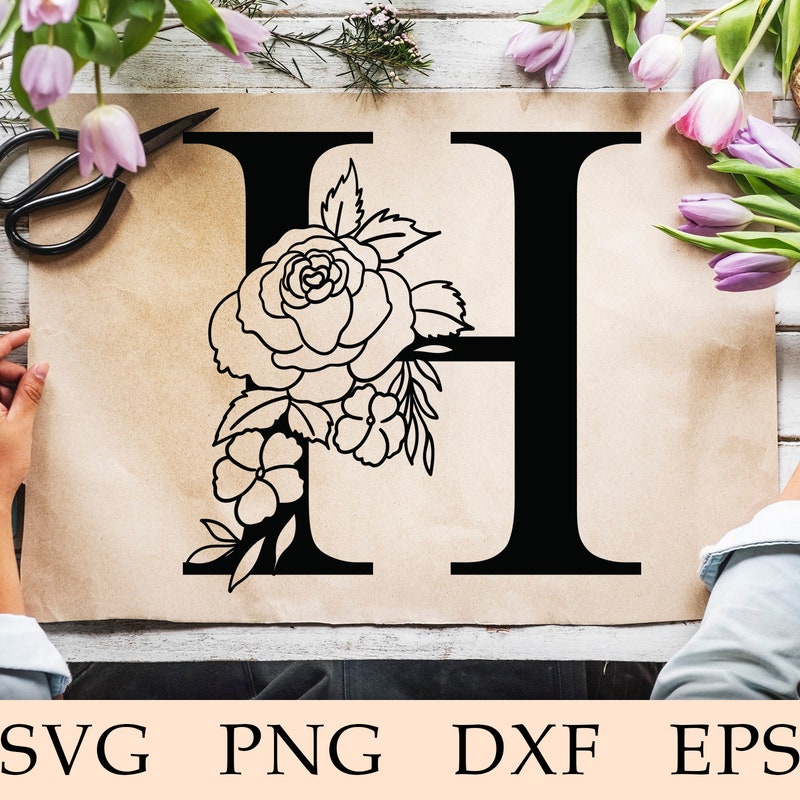 Monogram H - Etsy