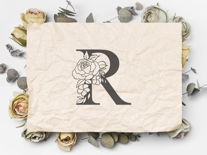 Floral Alphabet Svg Floral Letter R Svg Floral Alphabet R - Etsy Canada